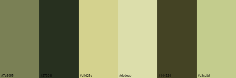 Army Green Color Palettes - Aesthetic Color Palette