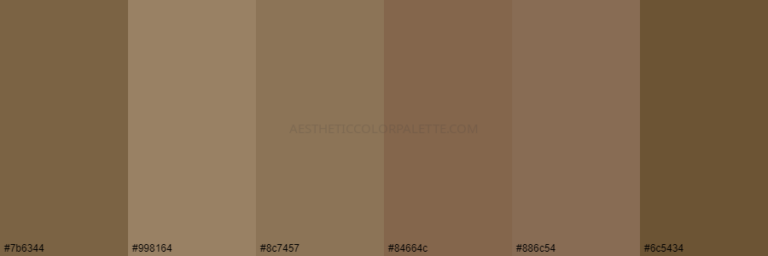Neutral Brown Color Palettes - Aesthetic Color Palette