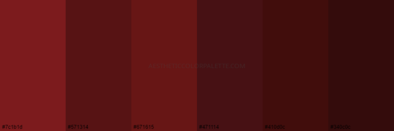 Red and Brown Color Palettes - Aesthetic Color Palette