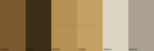 Warm Brown Color Palettes - Aesthetic Color Palette