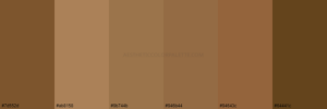 Warm Brown Color Palettes - Aesthetic Color Palette