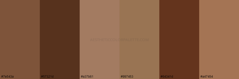 Neutral Brown Color Palettes - Aesthetic Color Palette