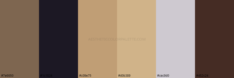Brown and Grey Color Palettes - Aesthetic Color Palette
