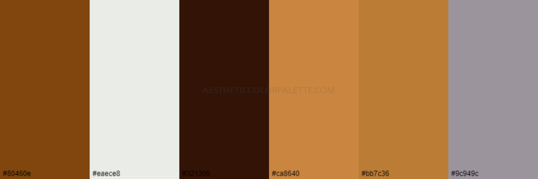 Warm Brown Color Palettes - Aesthetic Color Palette