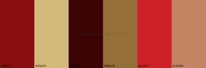 Red and Brown Color Palettes - Aesthetic Color Palette