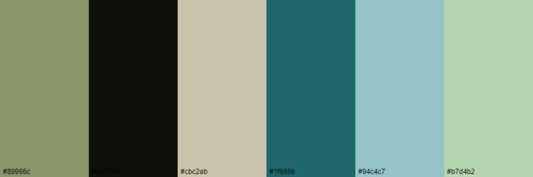 Green Brown Color Palettes - Aesthetic Color Palette