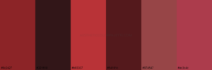 Red and Brown Color Palettes - Aesthetic Color Palette