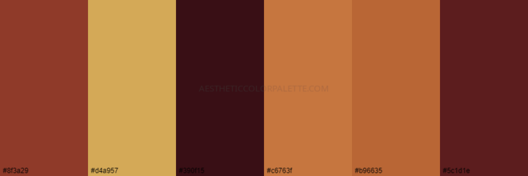 Warm Brown Color Palettes - Aesthetic Color Palette