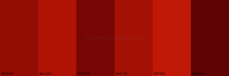 Red and Brown Color Palettes - Aesthetic Color Palette