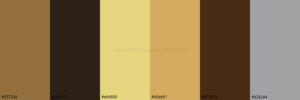 Warm Brown Color Palettes - Aesthetic Color Palette