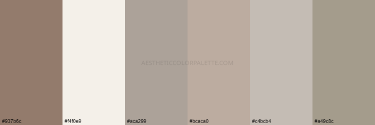 Pastel Brown Color Palettes - Aesthetic Color Palette