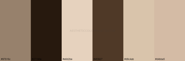 Brown and Grey Color Palettes - Aesthetic Color Palette