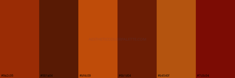 Red and Brown Color Palettes - Aesthetic Color Palette