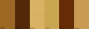 Warm Brown Color Palettes - Aesthetic Color Palette