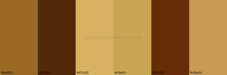 Warm Brown Color Palettes - Aesthetic Color Palette