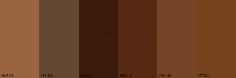 Neutral Brown Color Palettes - Aesthetic Color Palette