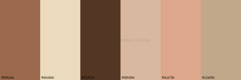 Pastel Brown Color Palettes - Aesthetic Color Palette