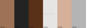Warm Brown Color Palettes - Aesthetic Color Palette