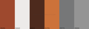 Red and Brown Color Palettes - Aesthetic Color Palette