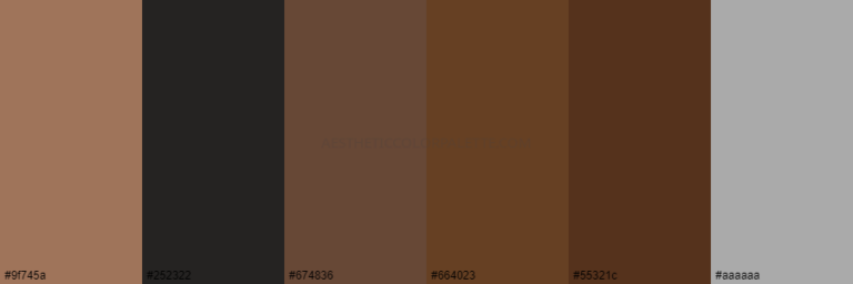 Warm Brown Color Palettes - Aesthetic Color Palette