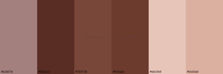 Neutral Brown Color Palettes - Aesthetic Color Palette