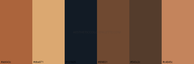 Neutral Brown Color Palettes - Aesthetic Color Palette