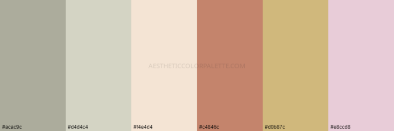 Neutral Brown Color Palettes - Aesthetic Color Palette
