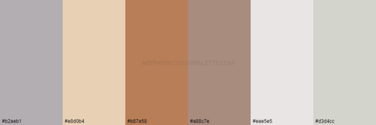Brown and Grey Color Palettes - Aesthetic Color Palette