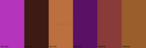 Brown and Purple Color Palettes - Aesthetic Color Palette