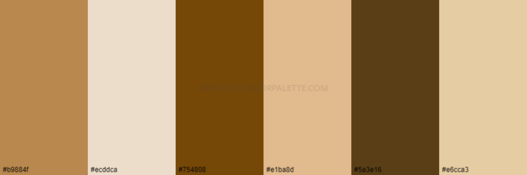 Light brown Color Palettes - Aesthetic Color Palette