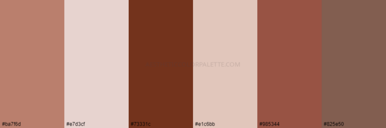 Pink Brown Color Palettes - Aesthetic Color Palette
