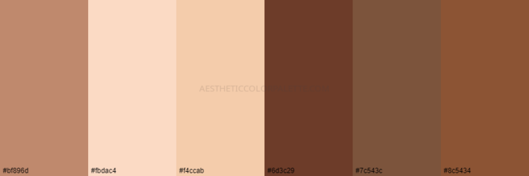 Neutral Brown Color Palettes - Aesthetic Color Palette