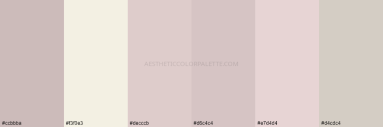 Pastel Brown Color Palettes - Aesthetic Color Palette