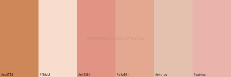 Pastel Brown Color Palettes - Aesthetic Color Palette