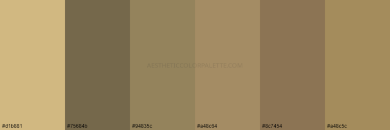 Pastel Brown Color Palettes - Aesthetic Color Palette