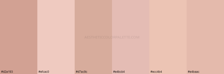 Pink Brown Color Palettes - Aesthetic Color Palette