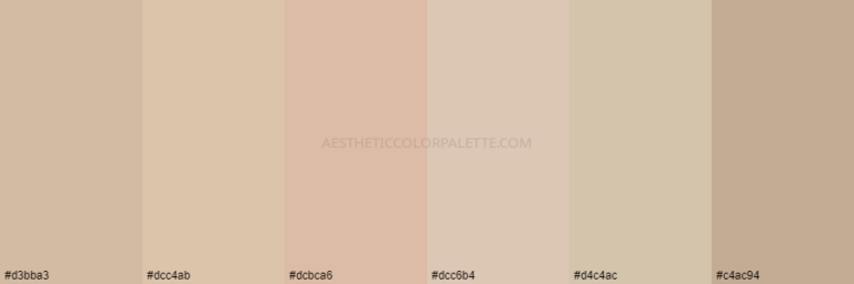 Pastel Brown Color Palettes - Aesthetic Color Palette