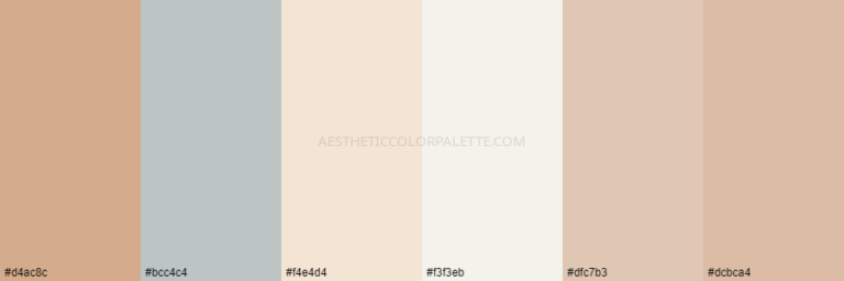 Pastel Brown Color Palettes - Aesthetic Color Palette