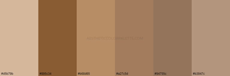 Pastel Brown Color Palettes - Aesthetic Color Palette