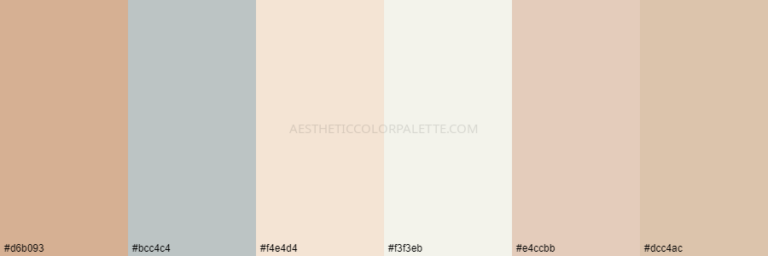Pastel Brown Color Palettes - Aesthetic Color Palette