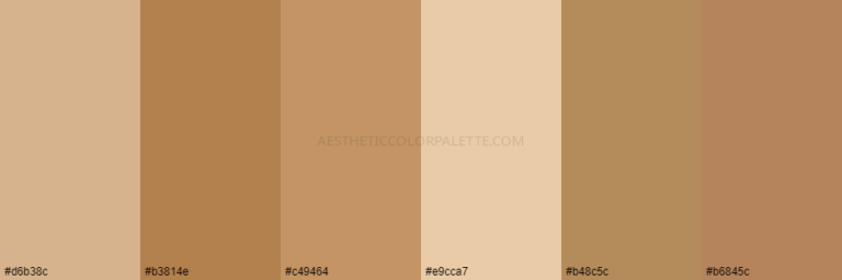 Pastel Brown Color Palettes - Aesthetic Color Palette