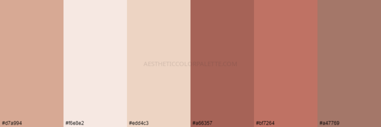 Pastel Brown Color Palettes - Aesthetic Color Palette