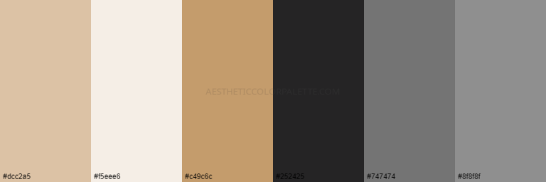 Light brown Color Palettes - Aesthetic Color Palette