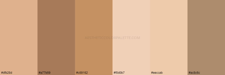 Light brown Color Palettes - Aesthetic Color Palette