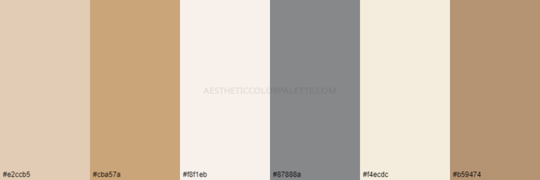 Light brown Color Palettes - Aesthetic Color Palette