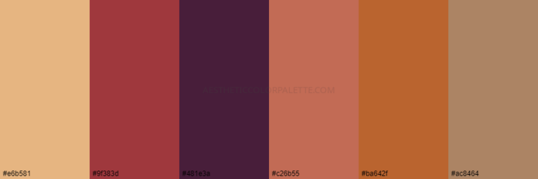 Pink Brown Color Palettes - Aesthetic Color Palette