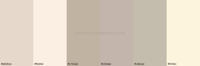 Light brown Color Palettes - Aesthetic Color Palette