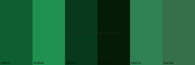 Hunter Green Color Palettes - Aesthetic Color Palette