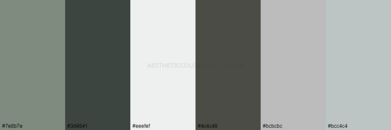 Grey Green Color Palettes - Aesthetic Color Palette