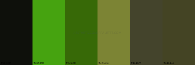 Lime Green Color Palettes - Aesthetic Color Palette